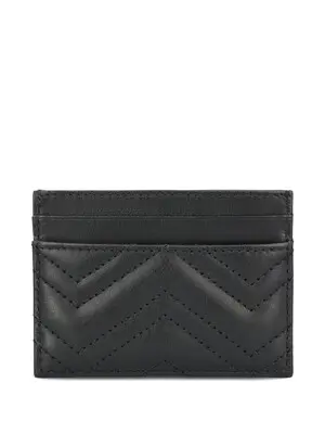 Gucci Gg Marmont Leather Card Case - Black
