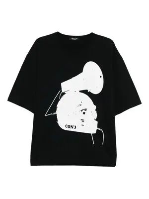 Undercover T-shirt With Print - Black