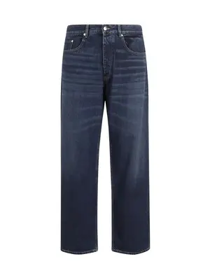 Icon Denim La Button Detailed Bottoms For Men