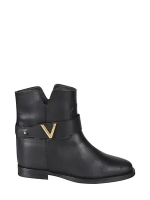 Via Roma 15 Gold Tone Boots For Women