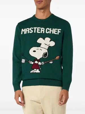 MC2 SAINT BARTH Graphic Print Crewneck Sweatshirt - Green