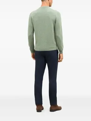 Boglioli Round Neck Wool Sweater - Blue