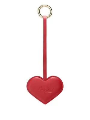 MC2 SAINT BARTH Leather Heart Charm Bag Red