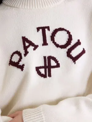 PATOU Sweater With Logo - White
