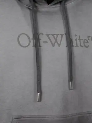 Off-White Logo Hoodie - Grey