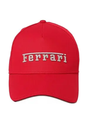 FERRARI Baseball Cap With Logo - Red