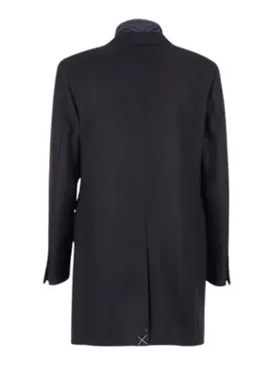 FAY Wool Bottoned Coat - Blue