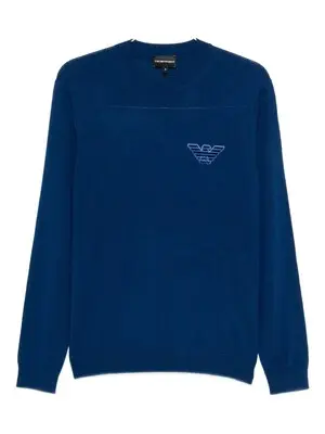 Emporio Armani Embroidered Sweaters For Men