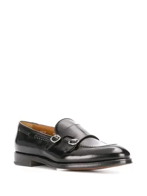 DOUCAL'S Leather Monk Strap Shoes