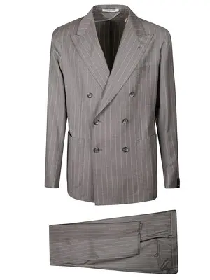 Tagliatore Montecarlo Double-breasted Jacket - Grey