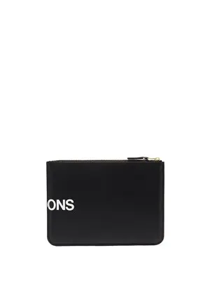 Comme Des Garçons Logo Leather Pouch
