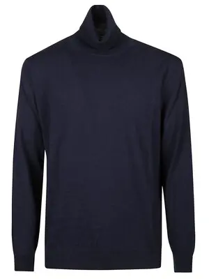 KANGRA Turtleneck Sweater - Blue
