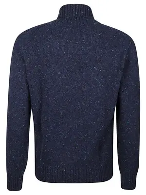 KANGRA Knit Turtleneck Sweater - Blue