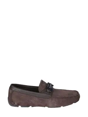 FERRAGAMO Leather Loafers - Brown