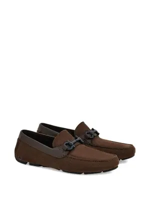 FERRAGAMO Leather Loafers - Brown