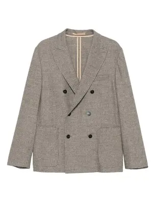 PAOLO PECORA Double-breasted Wool Jacket