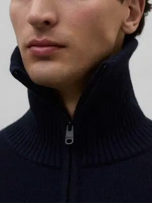 ECOALF Sasa Zip-up Cardigan With Shawl Collar