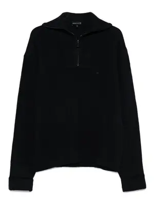Emporio Armani Wool Turtle-neck Jumper - Blue