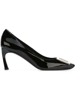 ROGER VIVIER Trompette Leather Pumps - Black