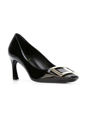 ROGER VIVIER Trompette Leather Pumps - Black