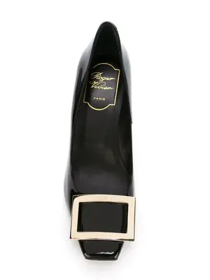 ROGER VIVIER Trompette Leather Pumps - Black