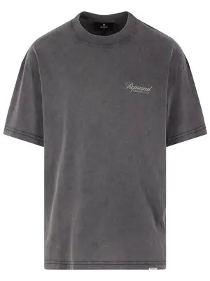 REPRESENT Owners Club Script T-shirt - Grey