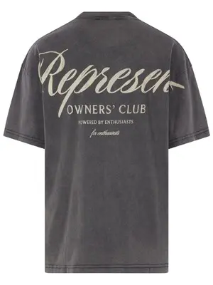 REPRESENT Owners Club Script T-shirt - Grey