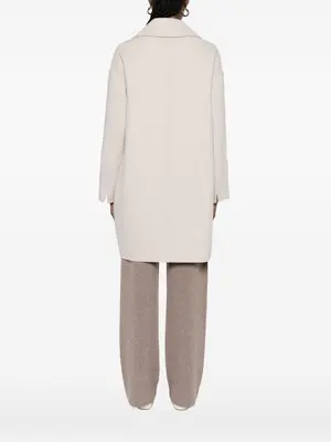 Max Mara Wool Double-breasted Coat - Beige