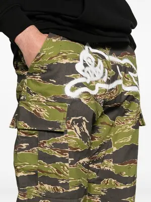 ICECREAM Cotton Cargo Trousers - Multi
