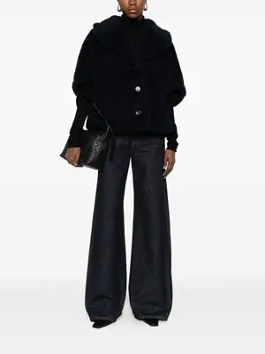Max Mara Wool Cape - Blue