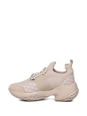 ROGER VIVIER Viv Run Buckle Sneakers - Beige