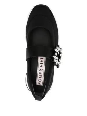 ROGER VIVIER Viv Run Strass Ballerinas