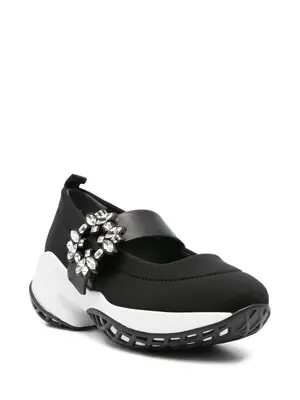ROGER VIVIER Viv Run Strass Ballerinas