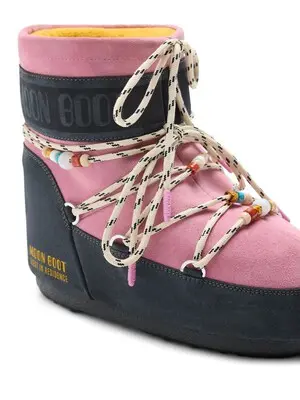 MOON BOOT X GUEST IN RESIDENCE Icon Low Suede Snow Boots - Grey