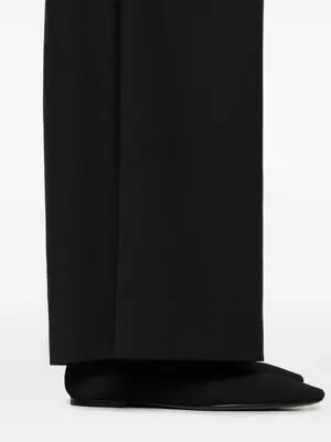 TOTEME Wool Drawstring Trousers - Black