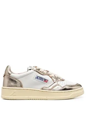 AUTRY Medialist Low Leather Sneakers - Silver
