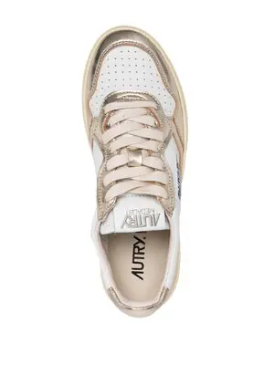 AUTRY Medialist Low Leather Sneakers - Silver