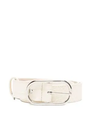HERSKIND Hannah Leather Belt - White