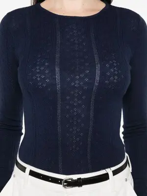 HERSKIND Wool Crewneck Sweater - Blue