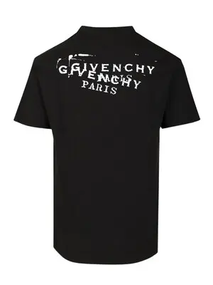 Givenchy Logo Cotton T-shirt - Black