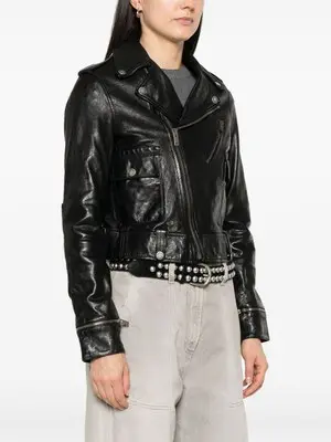 GOLDEN GOOSE Leather Jacket - Black