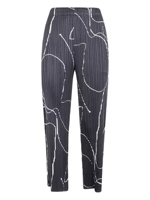 Issey Miyake Graphic Pants For Women