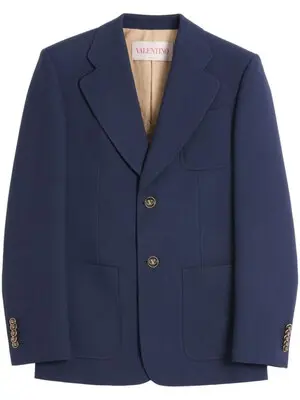 Valentino Garavani Single-breasted Jacket - Blue