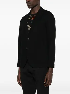 CIRCOLO 1901 Cotton Single-breasted Jacket - Black