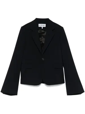 Loewe Wool Single-breasted Jacket - Blue