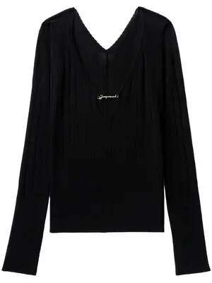 Jacquemus V Neck Knitwear For Women