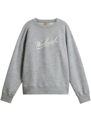 Woolrich Logo Cotton Sweatshirt - Grey
