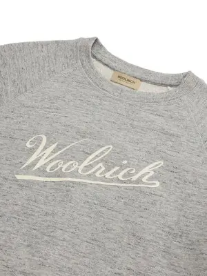 Woolrich Logo Cotton Sweatshirt - Grey