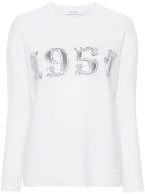 Max Mara Wool And Cashmere Blend Sweater - White