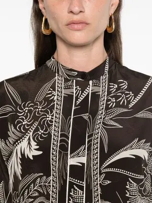 F.R.S FOR RESTLESS SLEEPERS Printed Silk Shirt